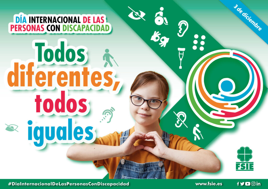 Día Internacional de las Personas con Discapacidad. Apoyo de FSIE a la campaña. — FSIE Madrid